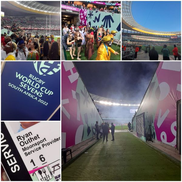 Flash Interview Area for the Rugby World Cup Sevens Tournament South ...